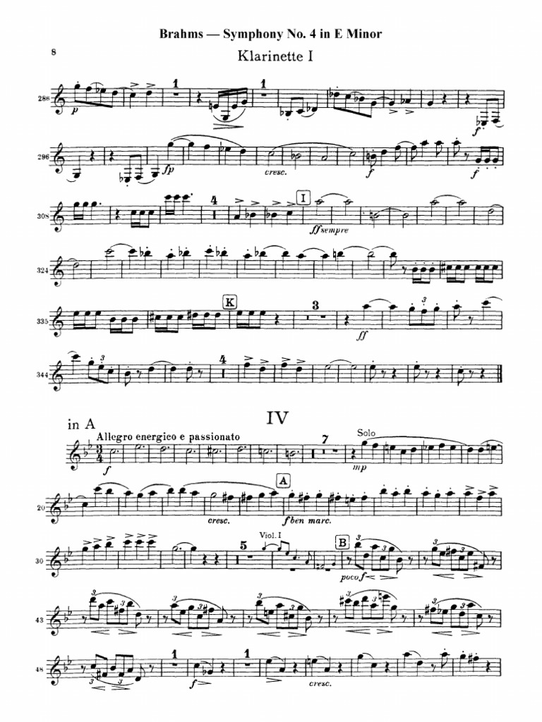 Brahms Symphony No.4 4thmovement cl1 | PDF