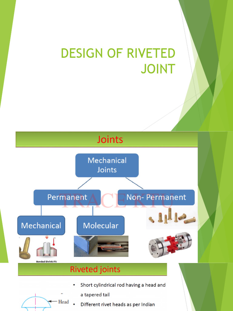 Machine Design Mod 4 Rivetted Joint Part 1 | PDF