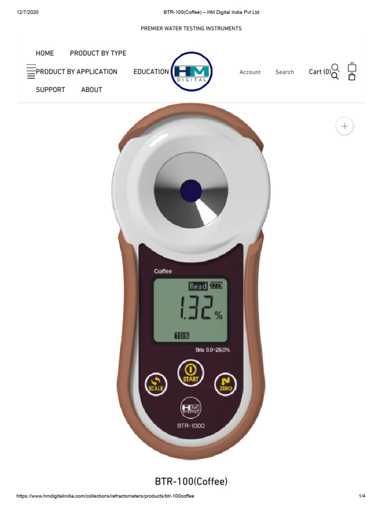 BTR 100 Refractometer | PDF