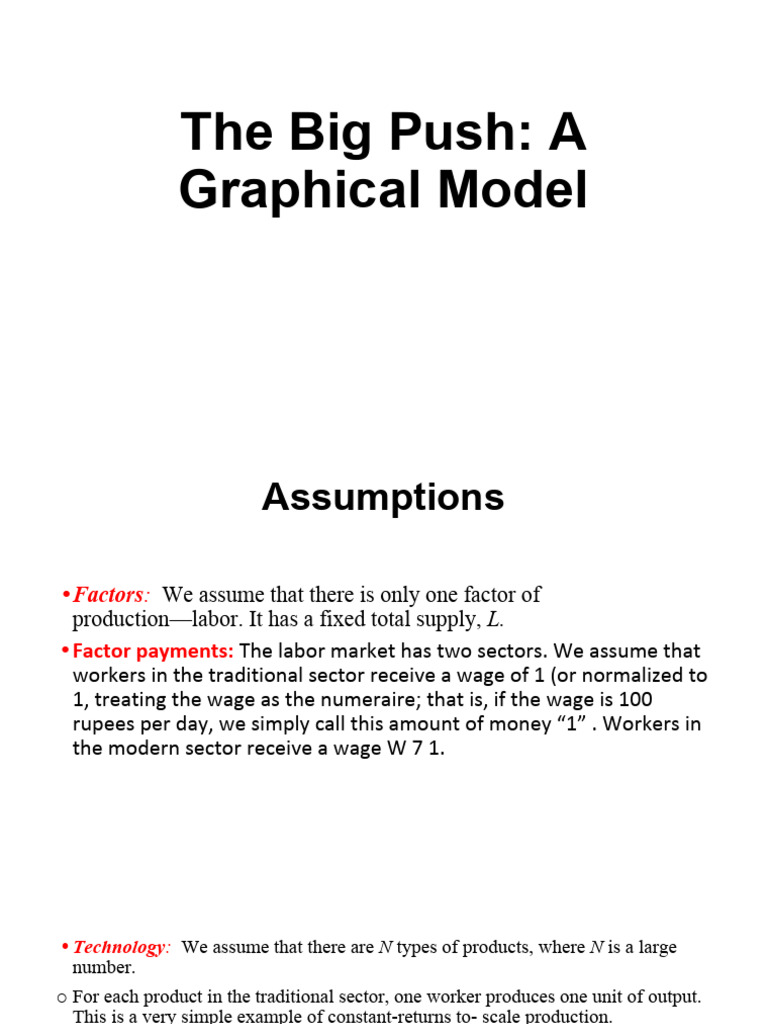 big push | PDF | Labour Economics | Economies