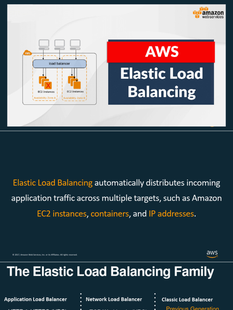 Aws Elb | PDF | Amazon Web Services | Load Balancing (Computing)