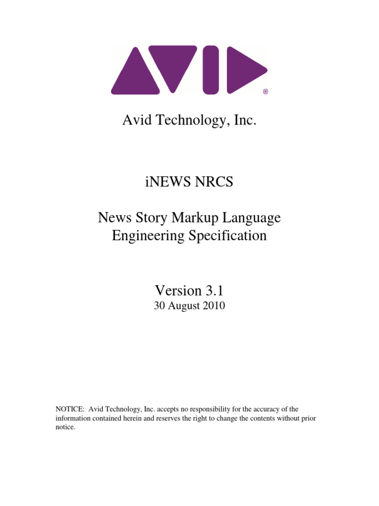 NSML 3.1 Specification | PDF | Xml | Html Element