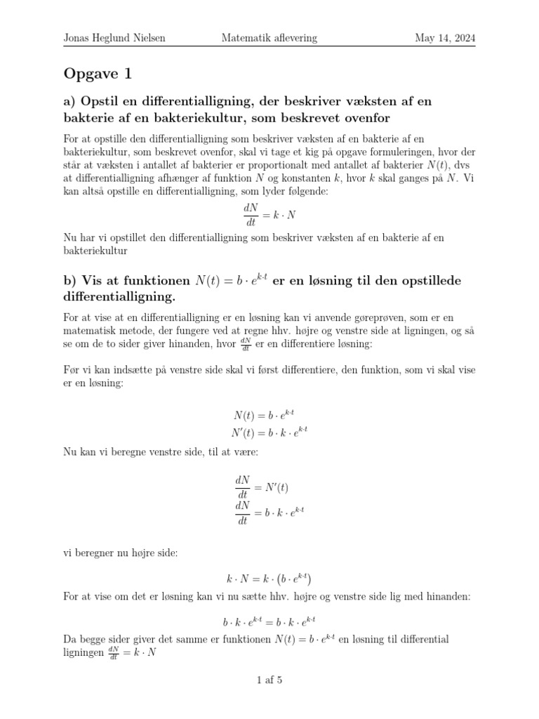 Hjemmeaflevering 16 | PDF