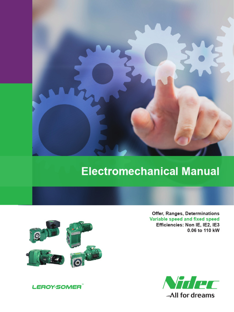 Electromechanical Manual: Offer, Ranges, Determinations Efficiencies ...