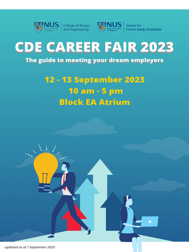 Nus Career Fair Pdf Engineering Robotics