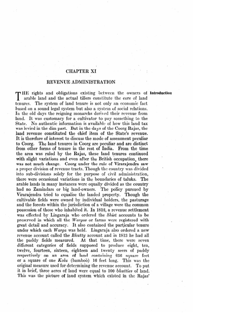 Coorg 1965 Chapter | PDF