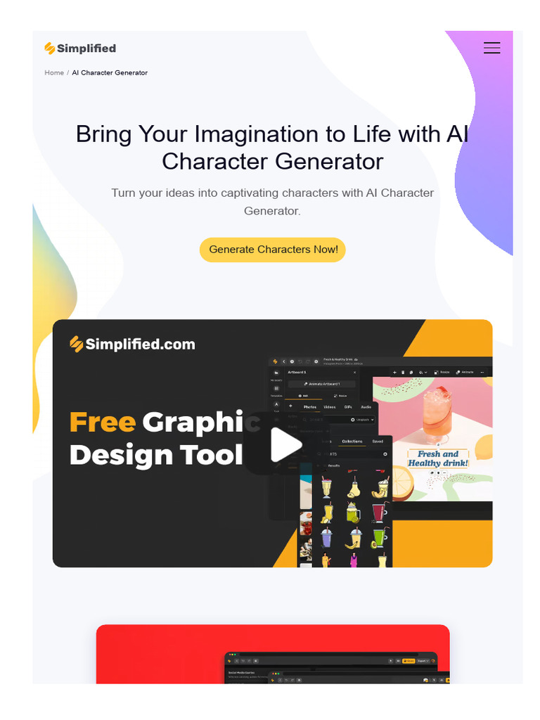AI Character Generator for Creative Design | PDF | Artificial ...