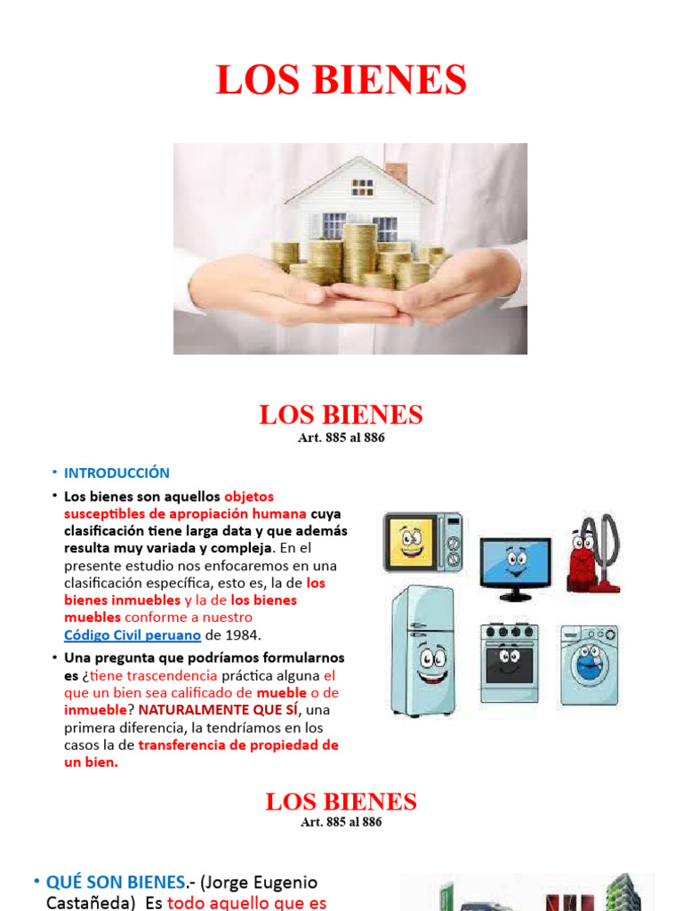 Clasificación de Bienes en el Código Civil Peruano | PDF | Propiedad