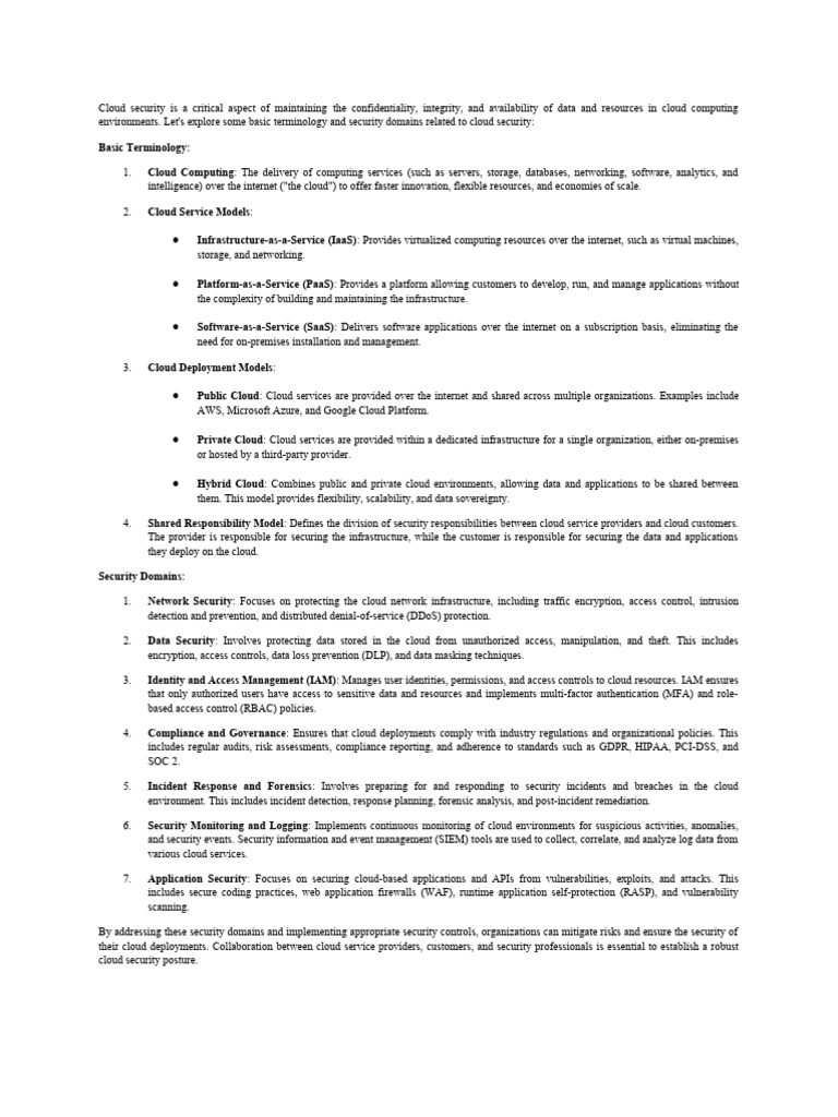 Cloud Security UNIT 4 | PDF | Cloud Computing | Information Security