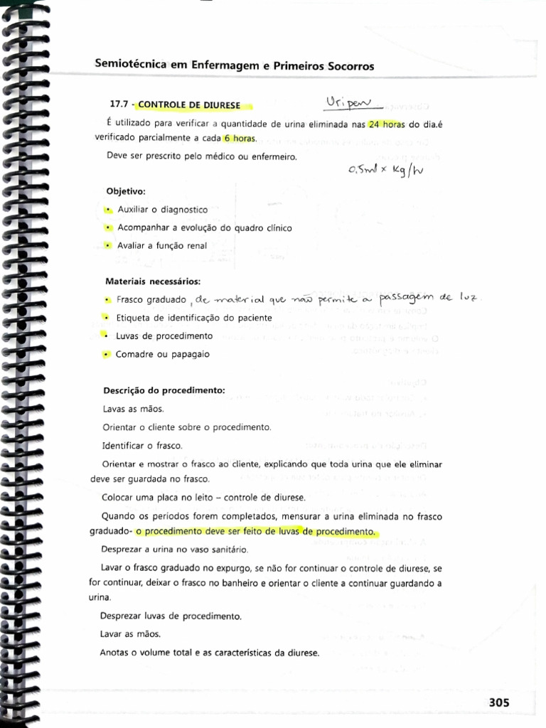 Controle Diurese | PDF