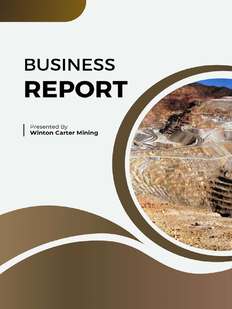 Blue and White Professional Modern Business Report Cover Page | PDF