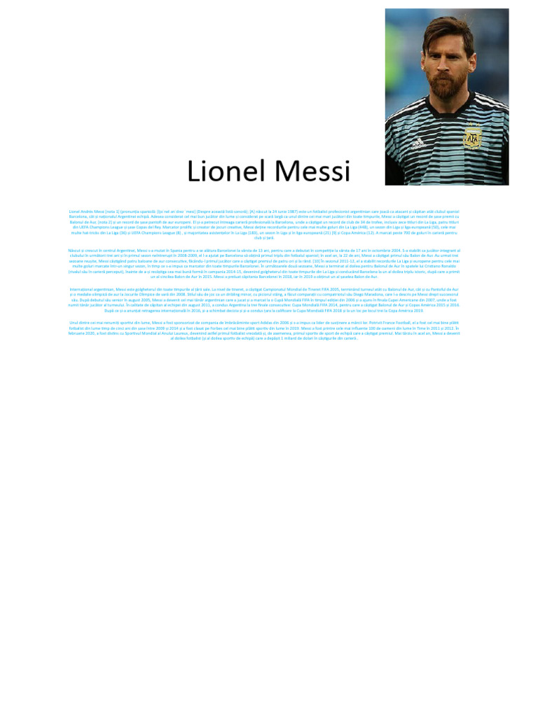 Lionel Messi | PDF