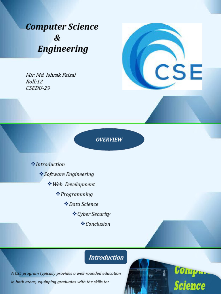 Computer Science And Engineering Pdf Web Development World Wide Web