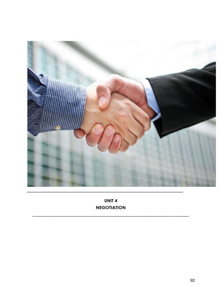 UNIT-4-SECTION-1_1 | Download Free PDF | Negotiation | Sales