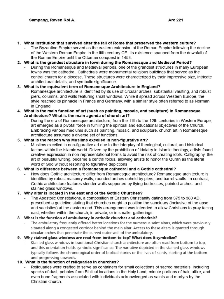 Sampang - First Assignment | PDF | Church (Building) | Gothic Architecture