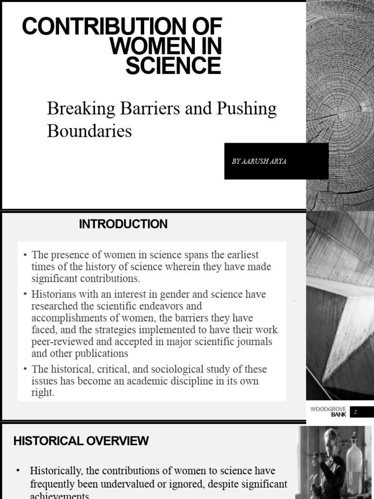 Contribution of Woman in Science | PDF | Science | Marie Curie