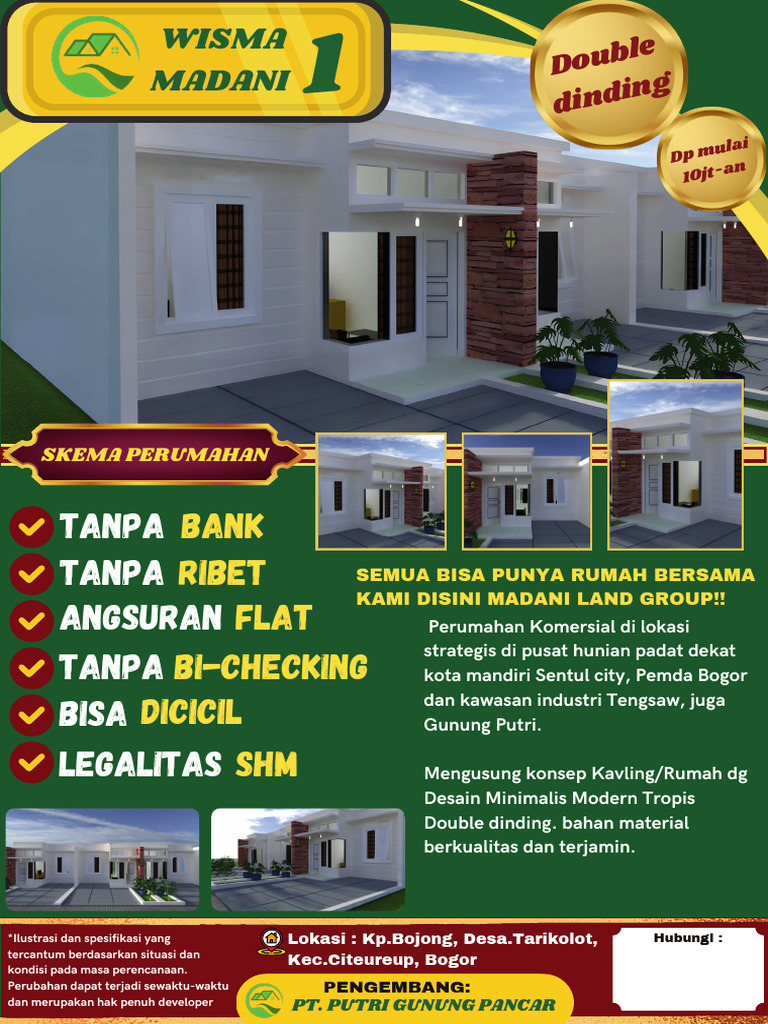 Brosur Kavling Wisma Madani | PDF
