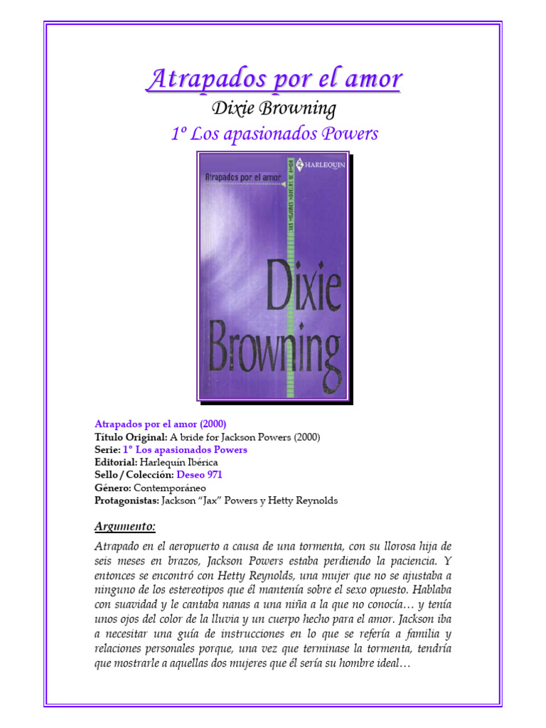 Dixie Browning - Atrapados Por El Amor | PDF