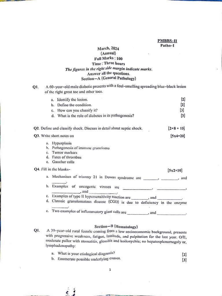 Batch 2021 MB Questions | Download Free PDF | Infection | Medical ...