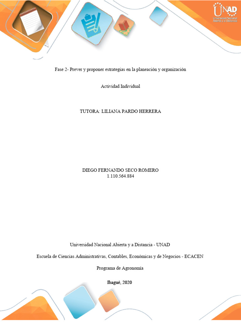 Plantilla - Fase 2 - Prever y Proponer Estrategias en La Planeación y ...