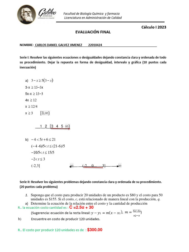 Evaluaci N Final 2024 | PDF