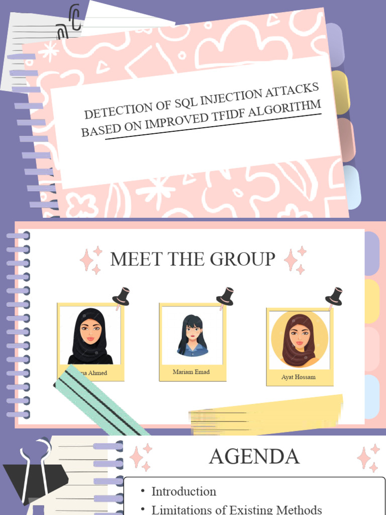 Detection of SQL Injection Attacks Based On Improved TFIDF Algorithm 'S ... Detection of SQL Injection Attacks Based On Improved TFIDF Algorithm 'S ...