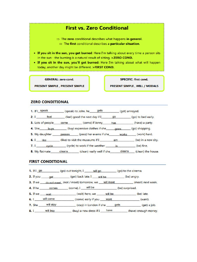 Conditional 0 and 1 | PDF