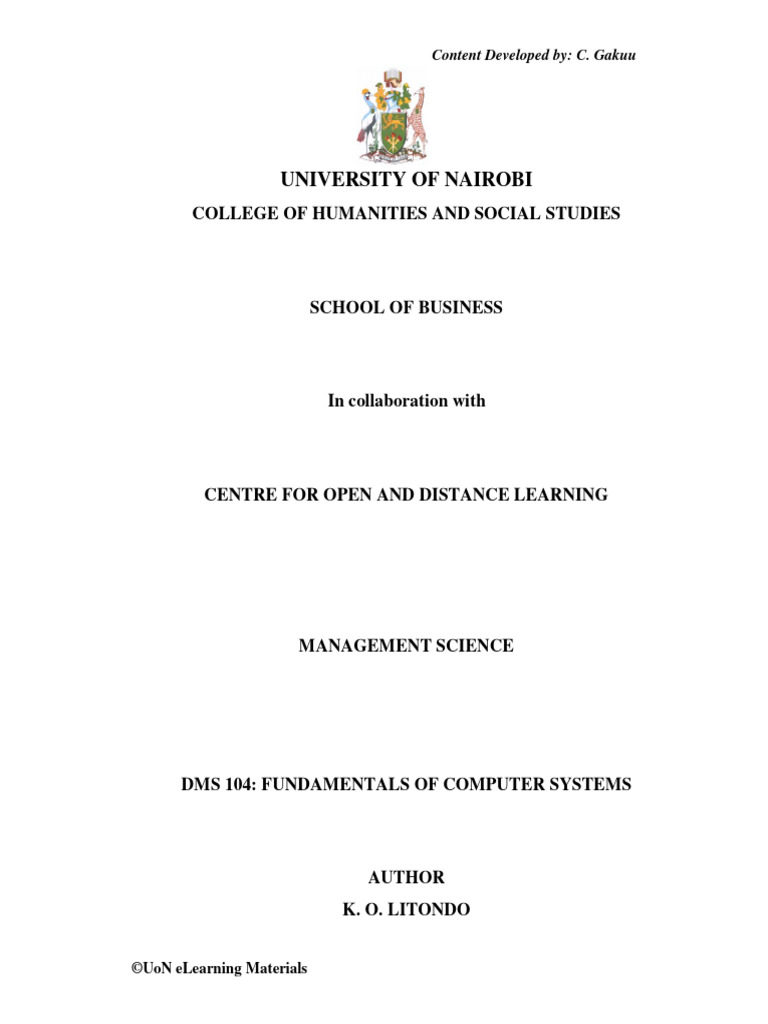 Dis 102 - Fundamentals of Information Systems-1 2 | PDF | Programming ...