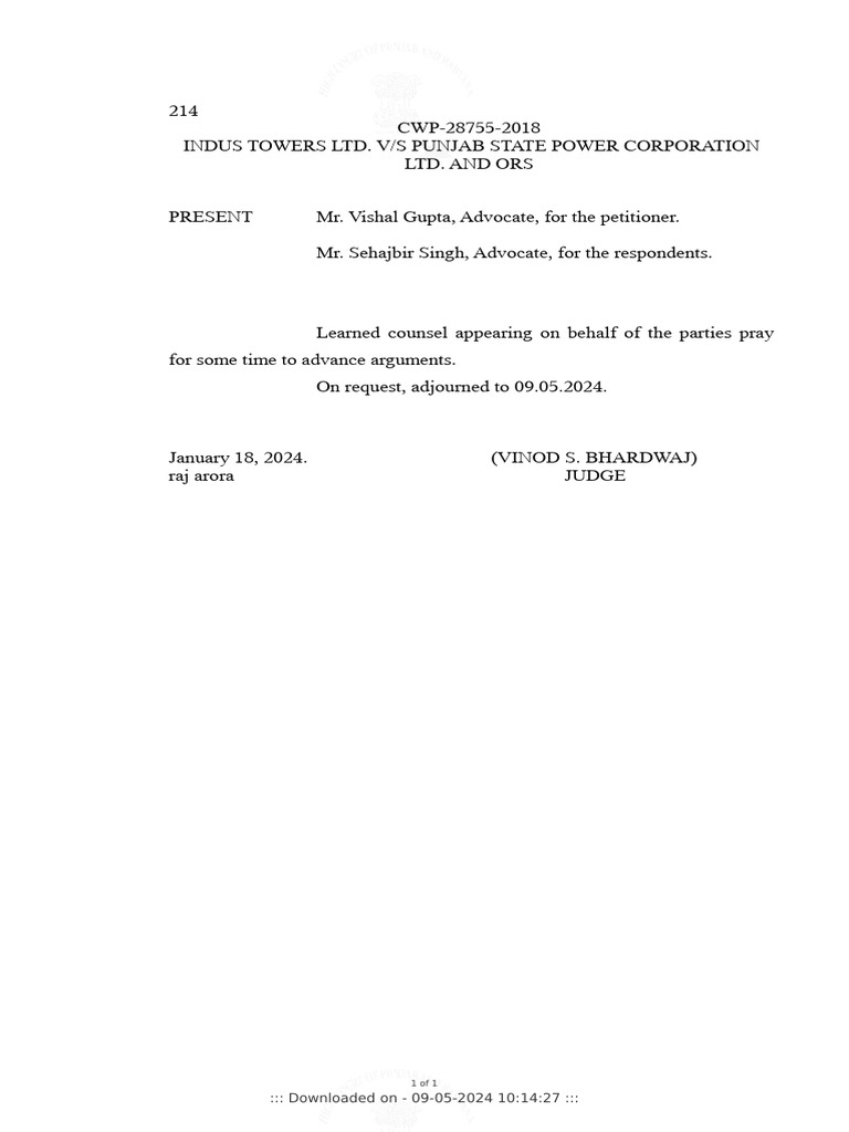 CWP 28755 2018 18 01 2024 Interim Order | PDF | Law