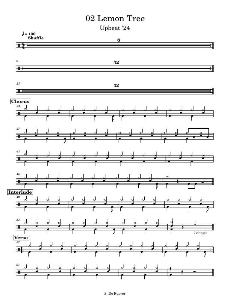 Lemon Tree | PDF | Songs