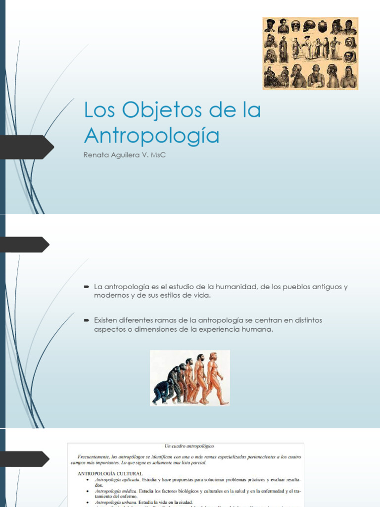 Los Objetos de La Antropología | PDF | Antropología | Sociedad
