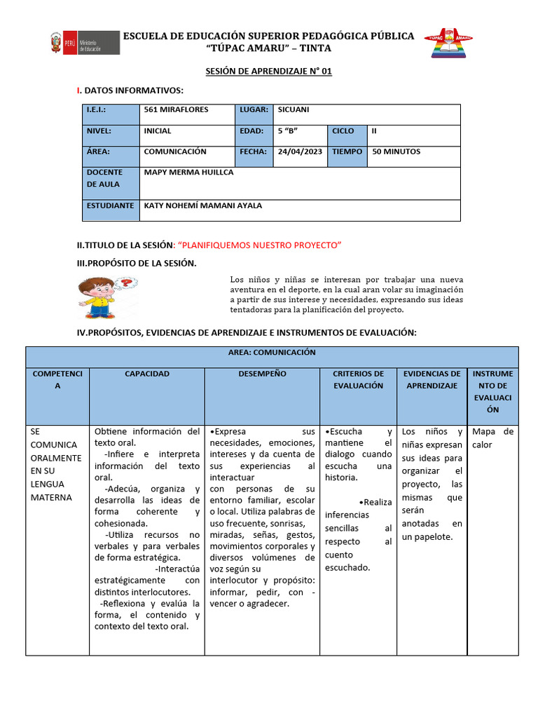 Esquema de Experiencia de Aprendizaje (Inicial) | PDF | Aprendizaje | Maestros