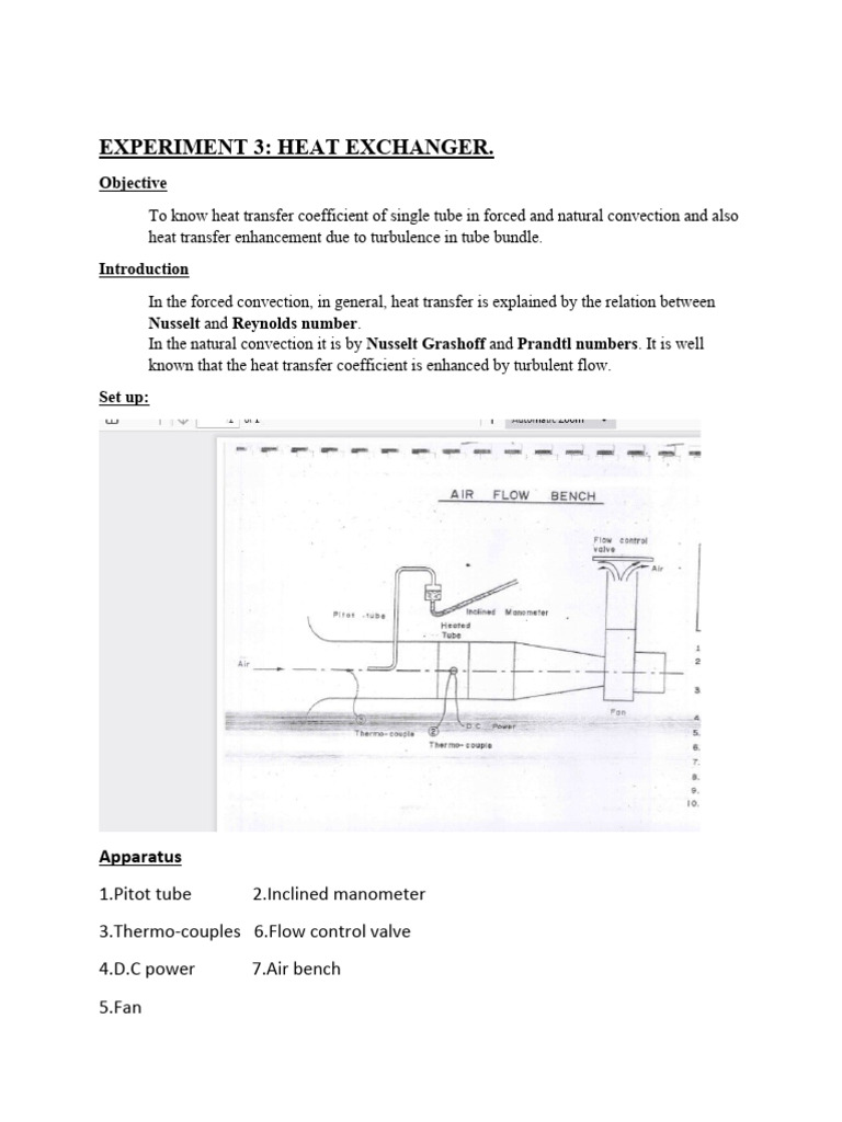Heat Exchanger Edit Pdf Heat Transfer Thermocouple