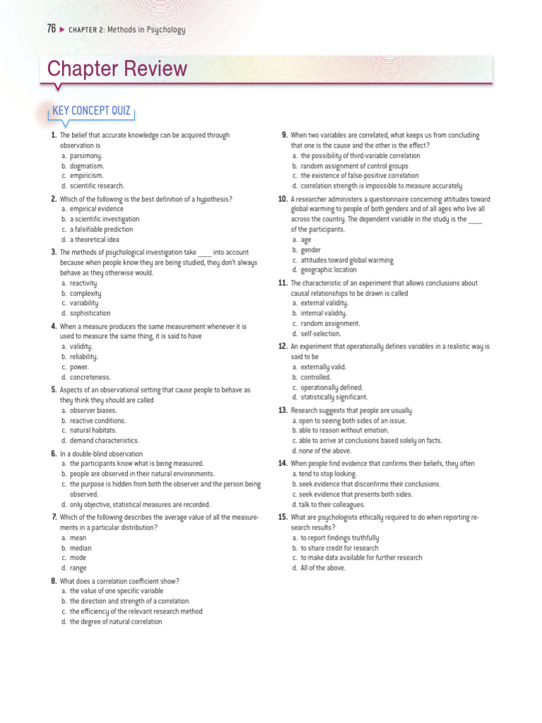Chuong 2 Thay Diep | PDF | Validity (Statistics) | Scientific Method
