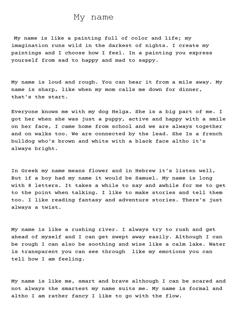 _Samantha_names_and_Identity_summative_M1A copy | PDF