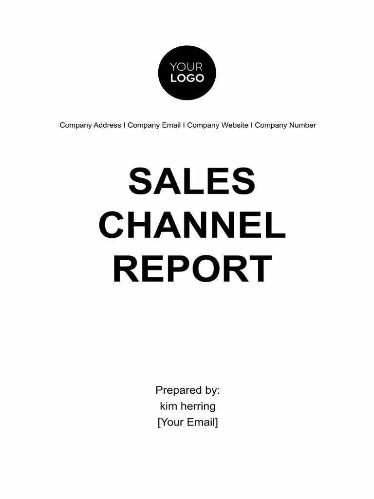 Free Sales Channel Report Template | PDF