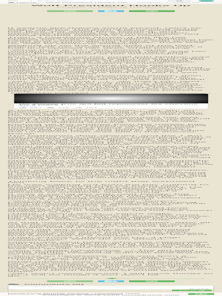 Read Wolf President Hooks Up Chapter 1 | PDF