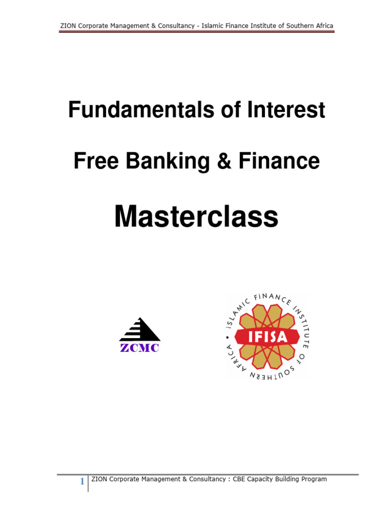 Fundamentals IFB (Important) | PDF | Islamic Banking And Finance | Interest