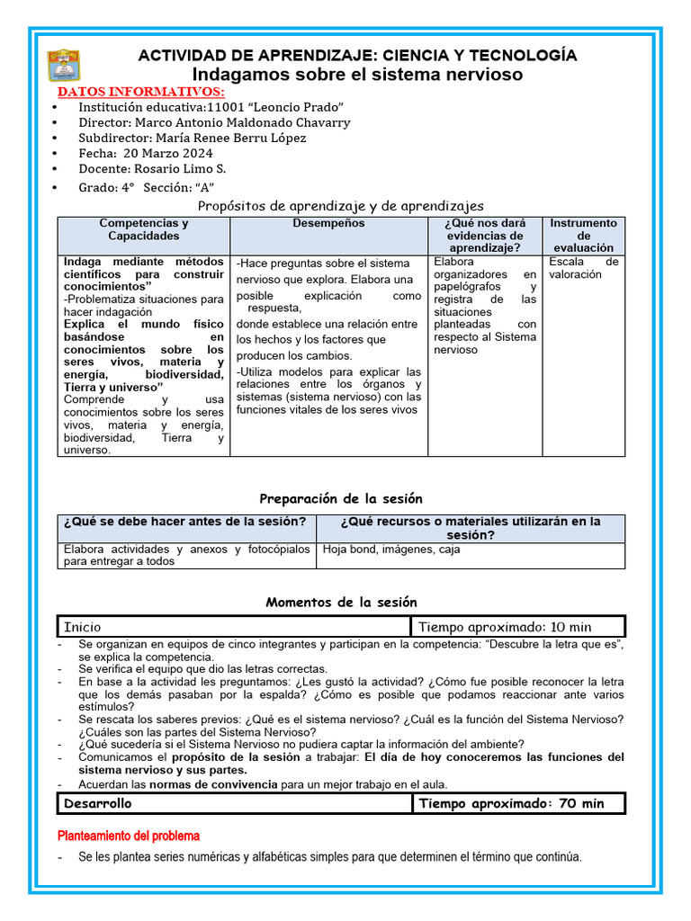 20 Mzo Ca | PDF | Cerebro | Neurociencia