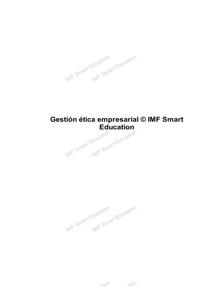 Ética Empresarial y RSE | PDF | Responsabilidad social corporativa ...