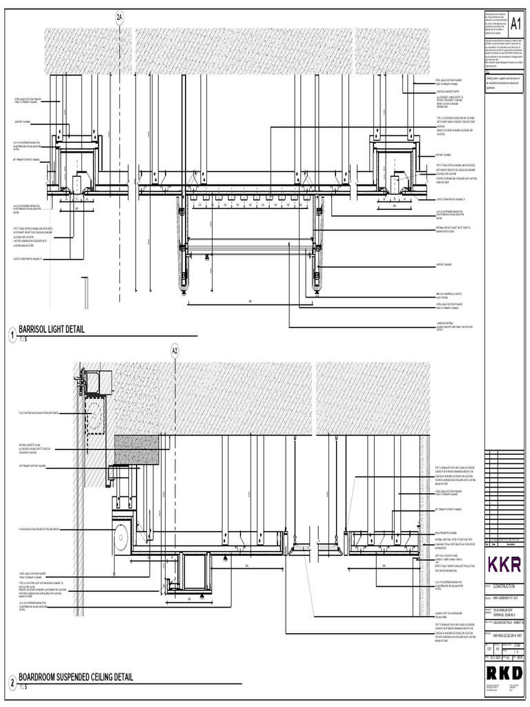 KKR RKD ZZ ZZ DR A 1807 Ceiling Details Sheet 03 | PDF | Drywall | Ceiling