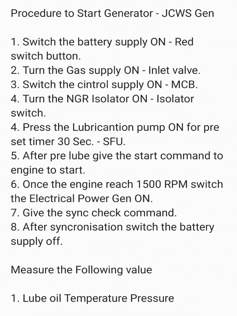 Procedure Generator | PDF