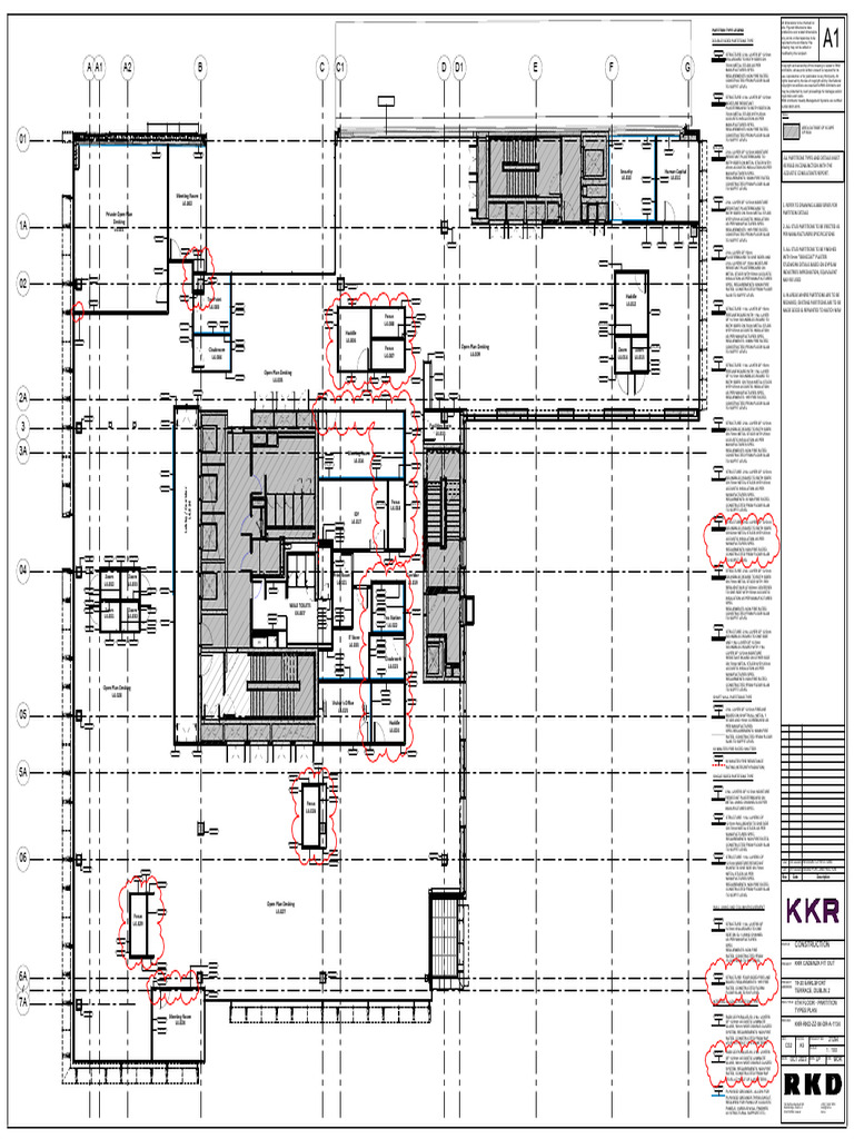 Kkr-Rkd-Zz-04-Dr-A-1134-4th Floor - Partition Types Plan - C2-1 | PDF ...