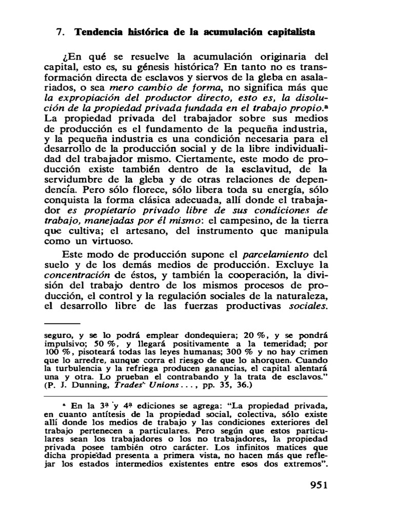 El Capital (Tomo 1), Capítulo 24, Secciones 7 Capítulo 11 | PDF ...