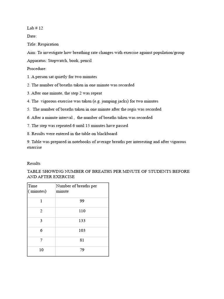 Respiration Experiment Download Free Pdf Cellular Respiration Oxygen