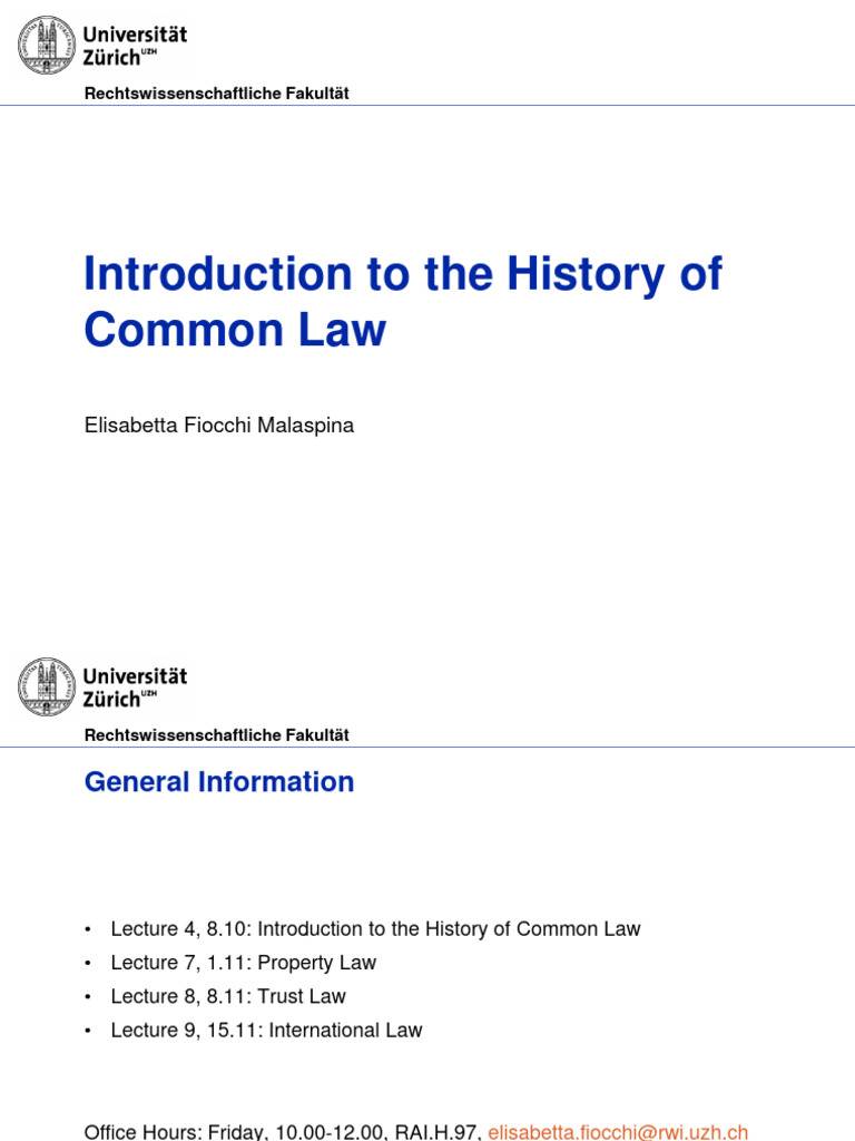 PCLHS22 - L4 - History of Common Law - 11.10 | PDF | Equity (Law ...