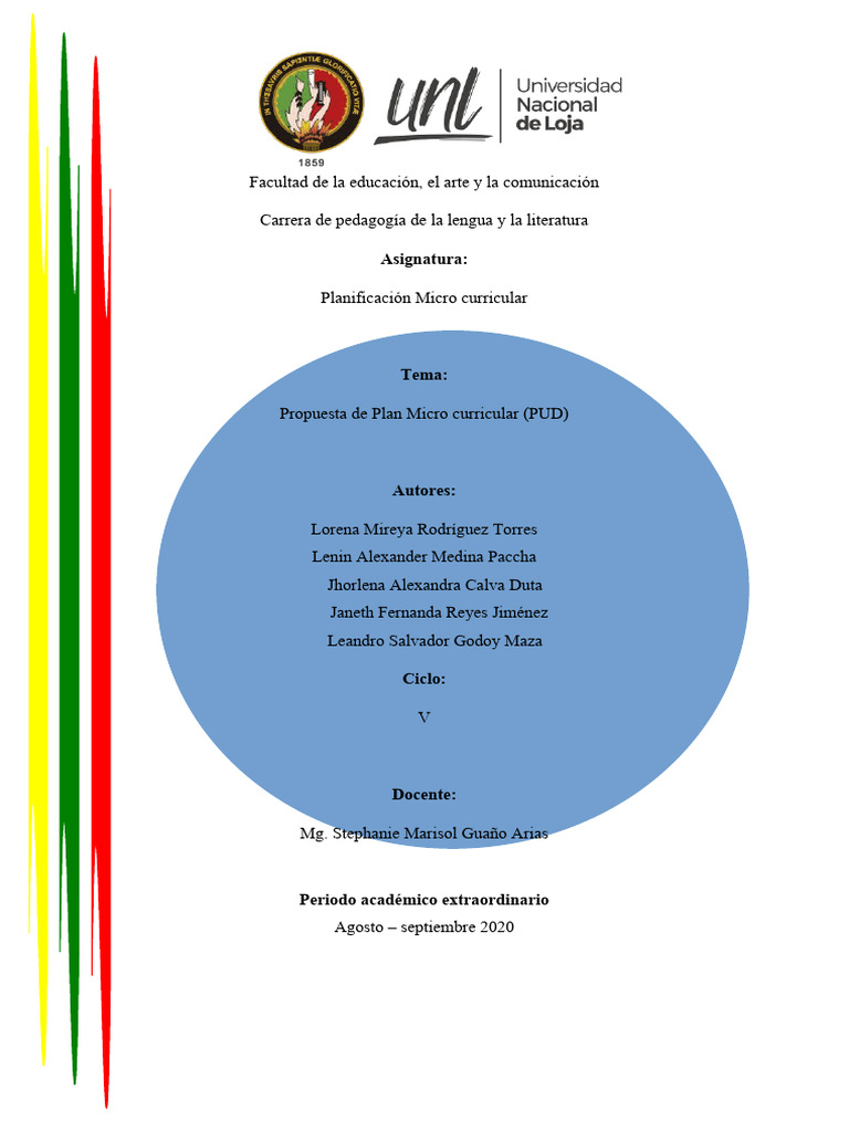 Planificación Microcurricular Descargar Gratis Pdf Evaluación