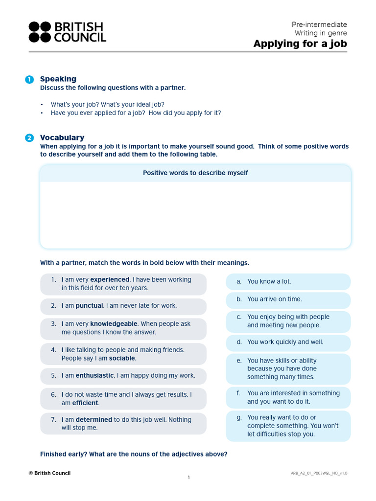 Job Application Writing Guide | PDF | Cognition | Cognitive Science