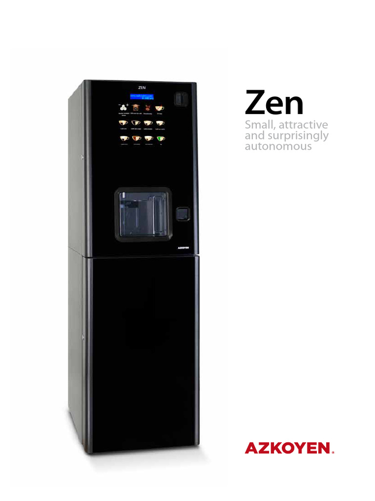 Zen Azkoyen English Brochure | PDF | Coffee | Drink