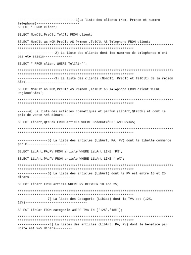 Activité 5 (2023) Requettte Recherche | PDF | Computers